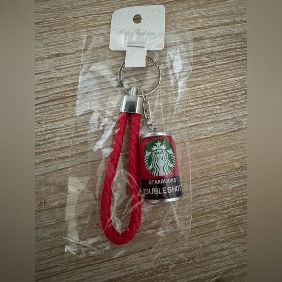 Starbucks | Accessories | Starbucks Doubleshot Keychain With Red Loop ...